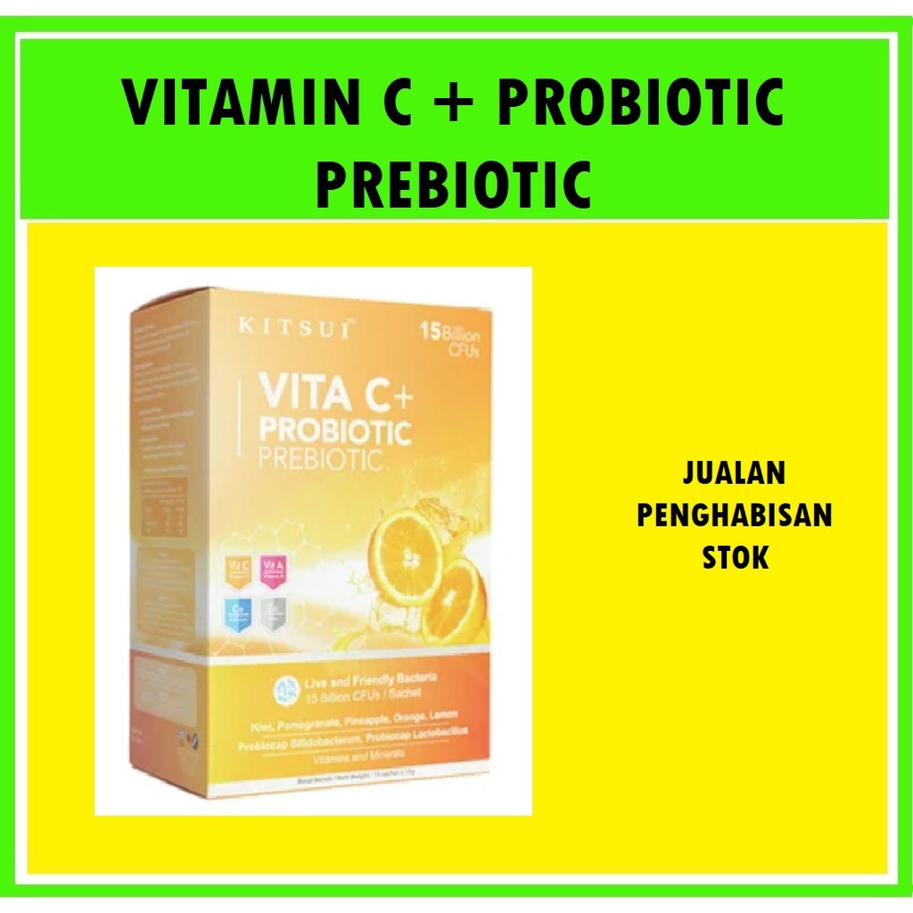 Kitsui Vitamin C with Probiotic 15billion CFU & Prebiotic | Shopee Malaysia