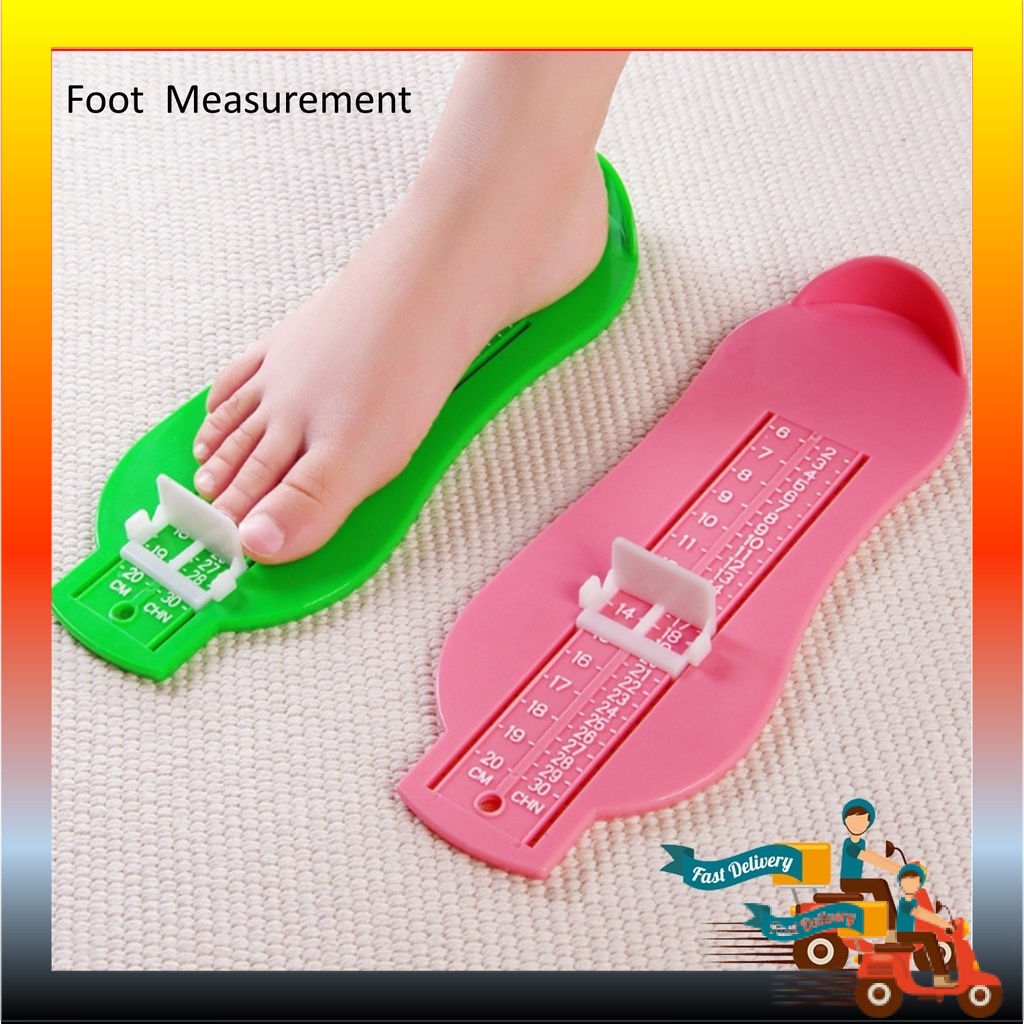 Baby Foot Length Measuring Ruler Foot Gauge 0-10 years Old Foot Length ...
