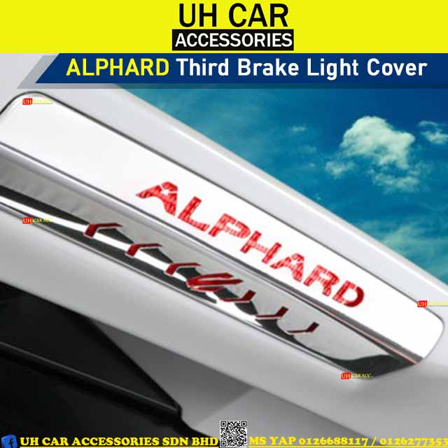 TOYOTA ALPHARD VELLFIRE ANH20 AGH30 SPOILER STOP LAMP FRAME COVER BRAKE ...