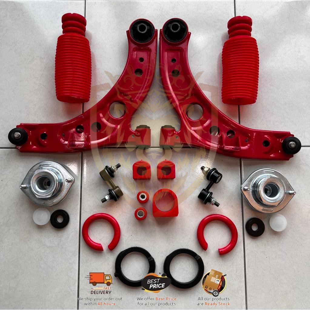 21 ITEM COMPLETE SET LOWER ARM/STABILIZER LINK/STEERING RACK BUSH ...