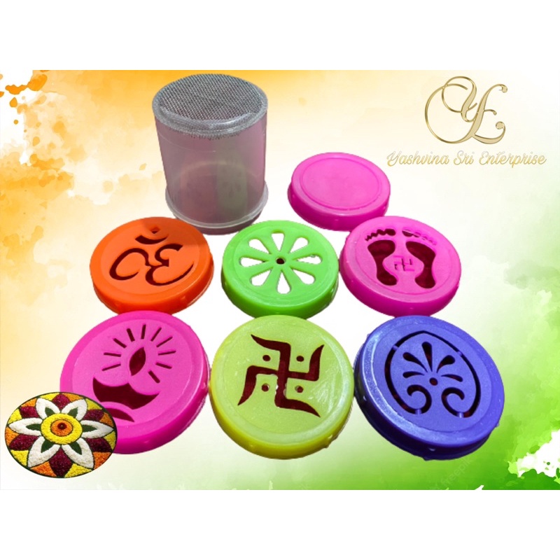 Plastic Bottle Filler Kolam Stamp Set (Rangoli Tool) 6 in 1 | Shopee ...