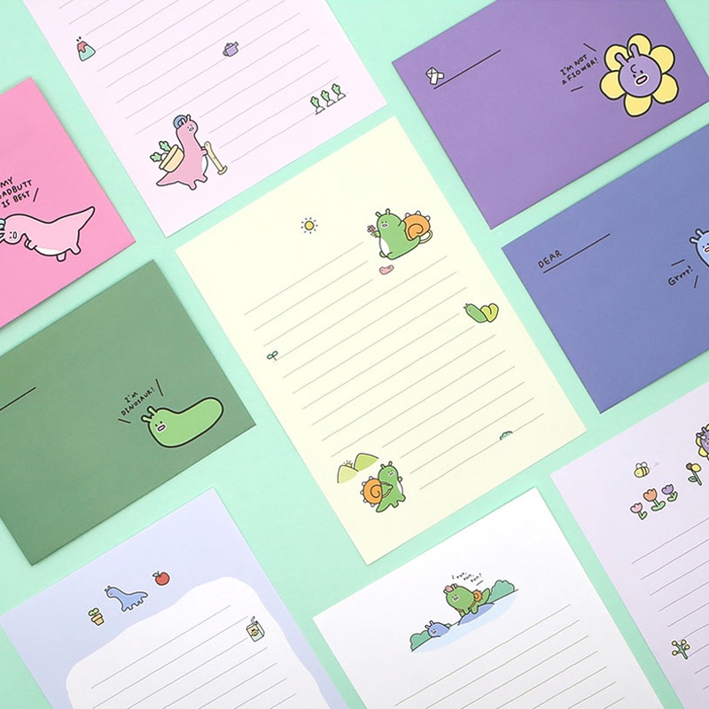 Brave Snail Letter Paper Envelope Set Stationery Writing Paper Cute ...