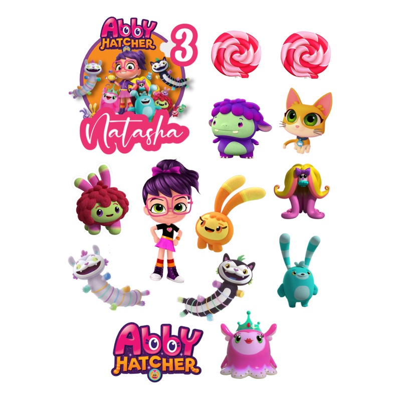 Abby Hatcher Custom Topper Birthday Cake Shopee Malaysia