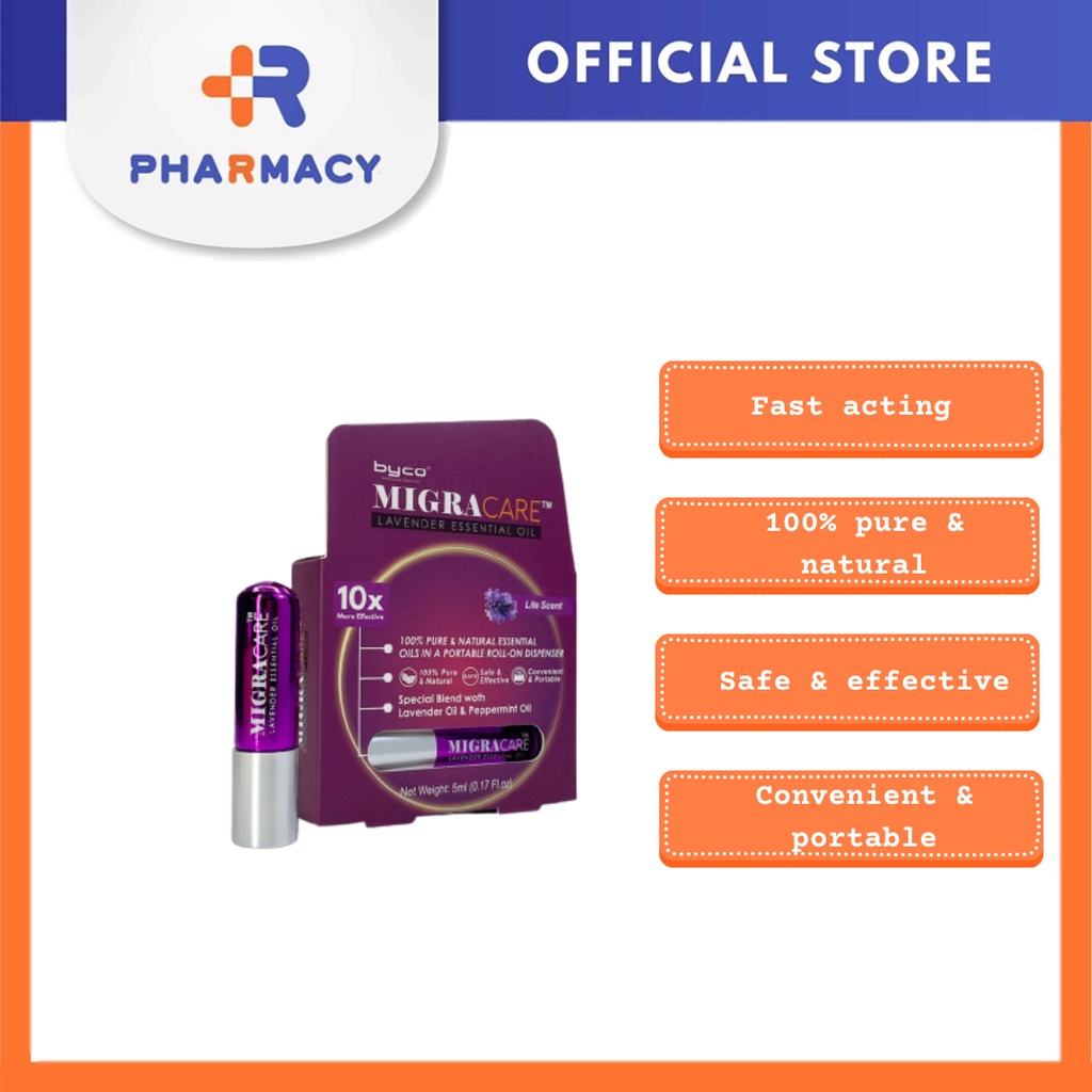 R Pharmacy | Byco Migracare Roll On Lavender 5ml | Shopee Malaysia