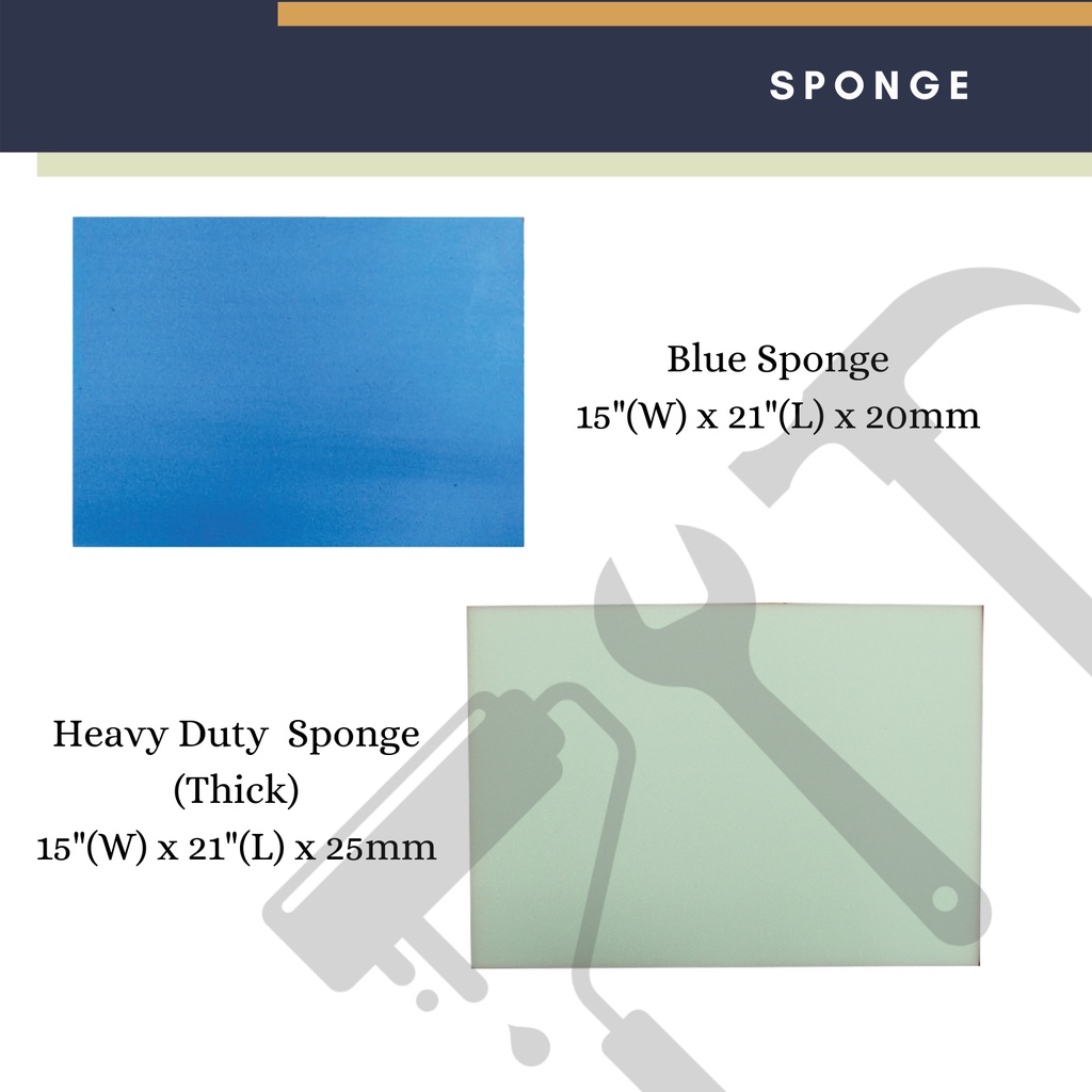Span Keping | Construction Sponge | Multipurpose Sponge Foam | Blue ...