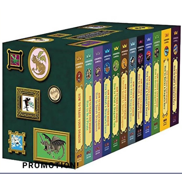 How to train your dragon box set 12 books | Shopee Malaysia