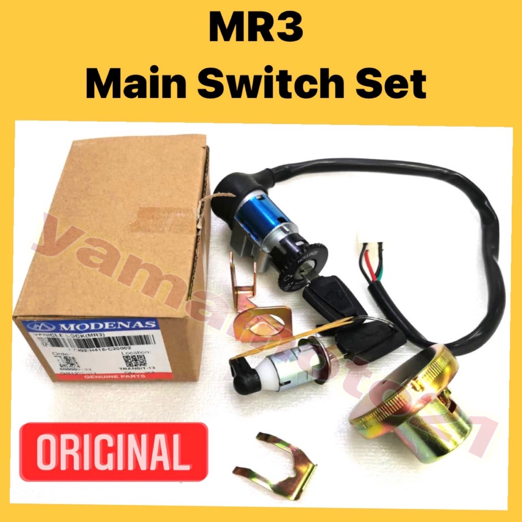 MR3 MAIN SWITCH SET IGNITION SWITCH START SET ORIGINAL MODENAS MR3 ...