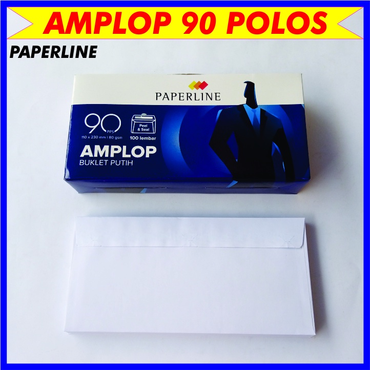 PUTIH WHITE PAPERLINE ENVELOPE / PLAIN 90 PAPERLINE ENVELOPE | Shopee ...