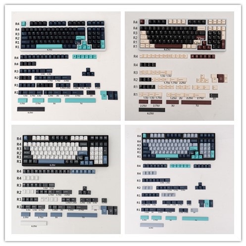 GMK Clone Keycaps Cherry Profile DOUBLE SHOT Keycap 80082/Blue Samurai ...