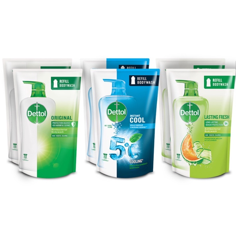 Dettol Shower Gel Refill Pouch Twin Pack 850GM - ORIGINAL (EXP:01/2026 ...