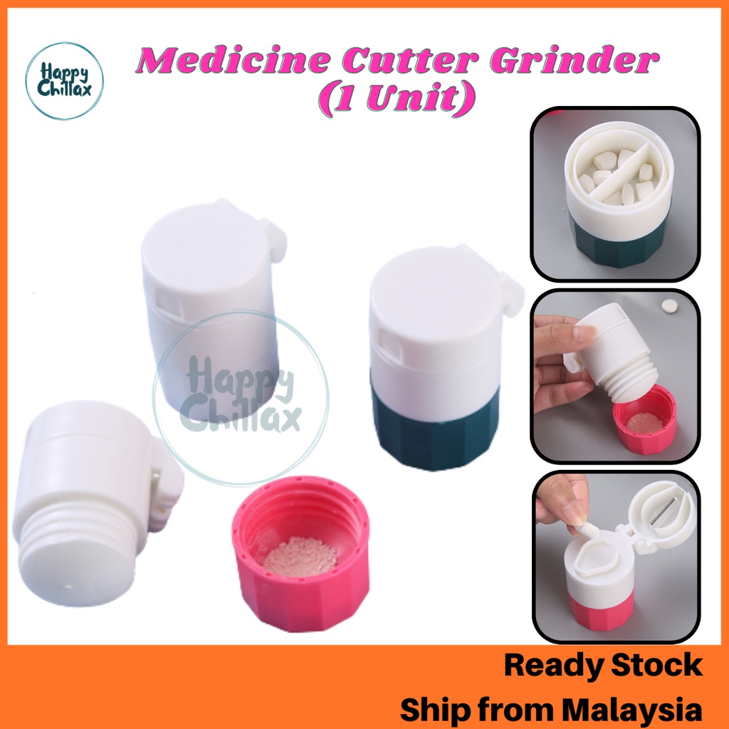 Portable Multifunction Medicine Pill Box Crusher Cutter Grinder ...