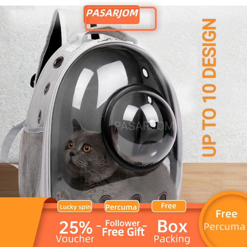 Astronaut Pet Carrier Travel Bag/Cat Carrier Backpack/Beg Kucing/Galas ...