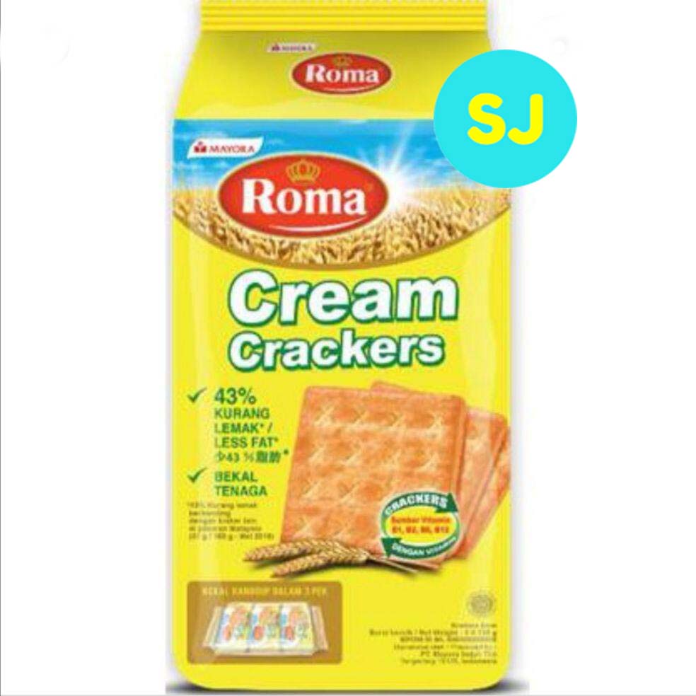 Roma Cream Crackers 360g (120g x 3 convenient packs) | Shopee Malaysia