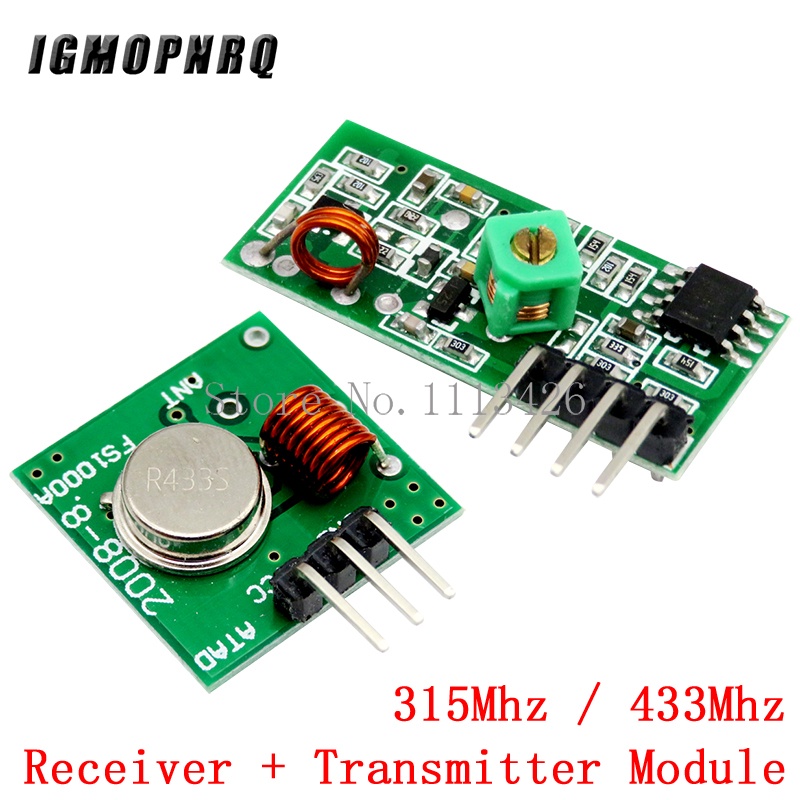 315Mhz / 433Mhz RF Wireless Transmitter Module and Receiver Kit 5V DC Wireless For Arduino ...
