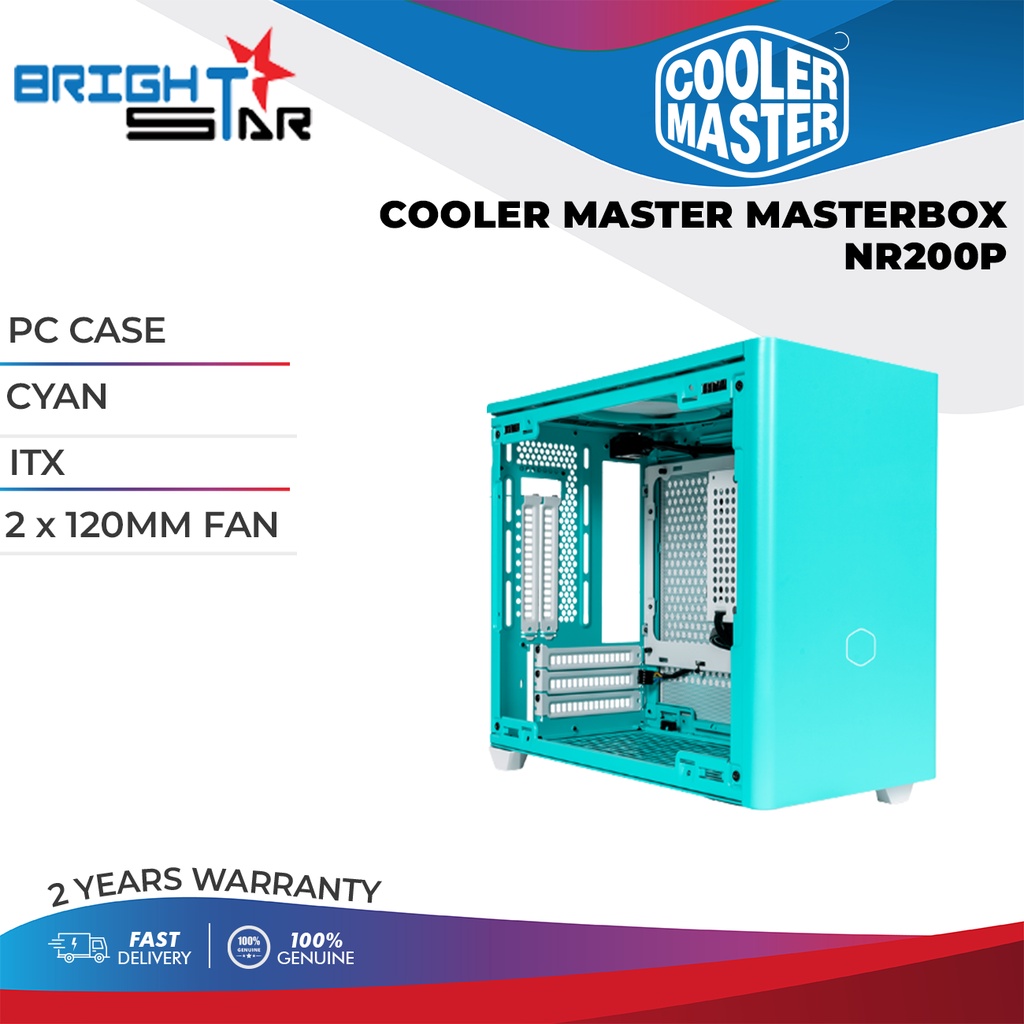 PC CASE / COOLER MASTER MASTERBOX NR200 / CYAN / ITX CASING / 2Y ...