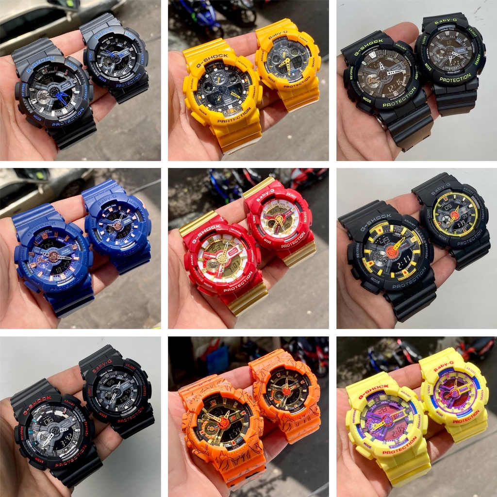 PRIMIUME COUPLE G SHOCK COUPLE MUD MASTER BABY G (JAM COUPLE LELAKI PEREMPUAN) | Shopee Malaysia