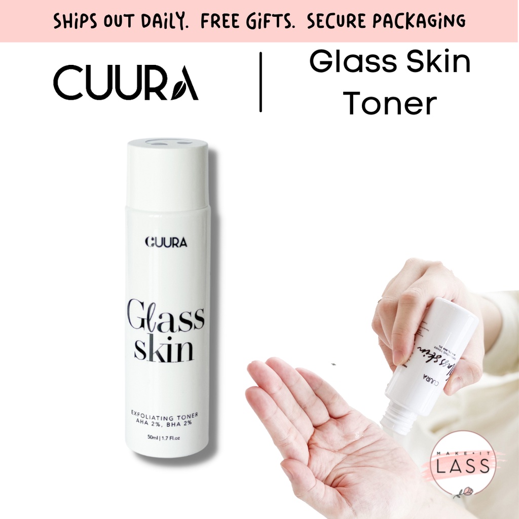 𝘾𝙐𝙐𝙍𝘼 Glass Skin (Exfoliating Toner) 50ml | Shopee Malaysia