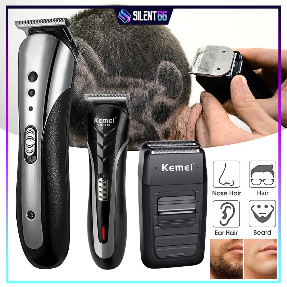 READY STOCK Shaver Cordless Razor 3 in 1 Hair Trimmer Clipper Razor ...
