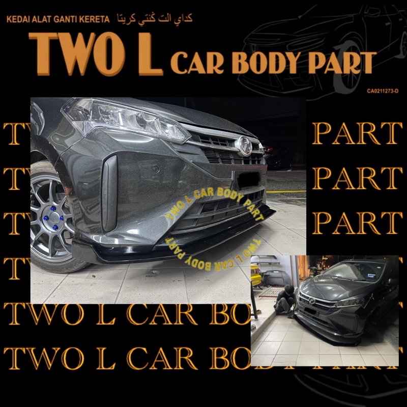 myvi mg3 fl front lip diffuser pu material | Shopee Malaysia