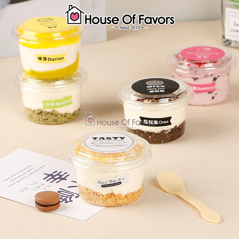 50pcs 150ml 250ml Homemade Transparent Plastic Dessert Cup Disposable ...