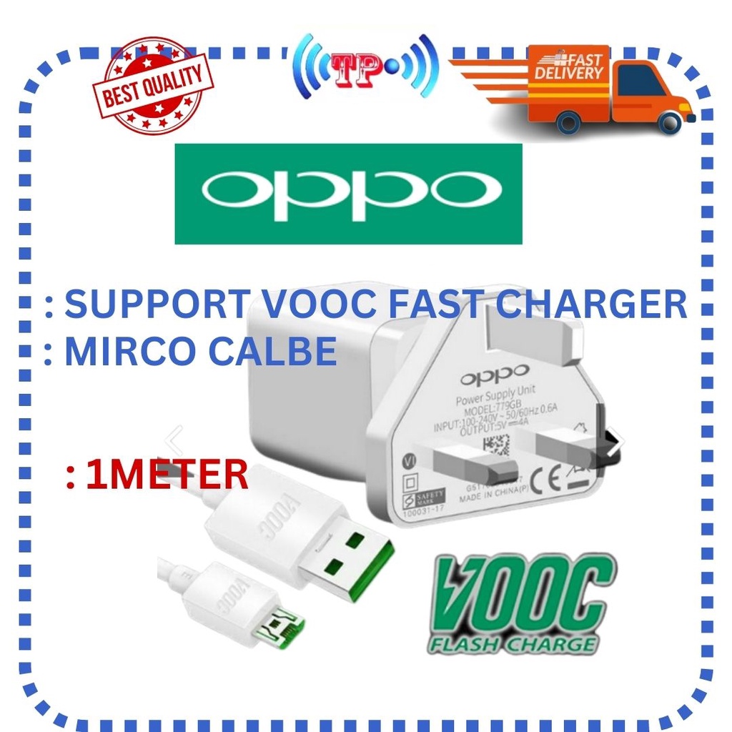 Oppo Vooc SUPER FAST CHARGER Charger MIRCO, Oppo Charger, 1 Set With ...