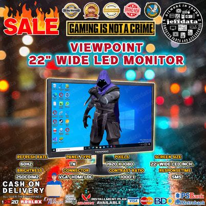 Monitor Gaming Viewpoint V2150HD 22"wide LED monitor (jeffdata LEGIT ...