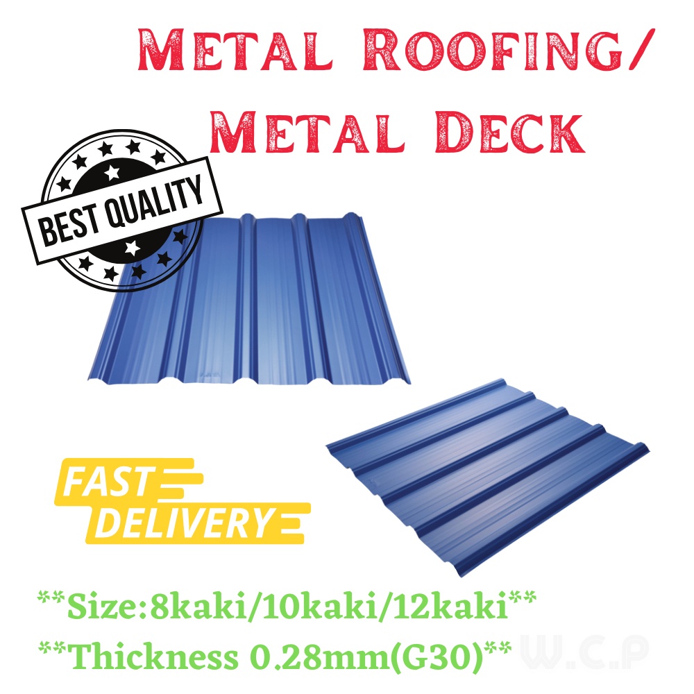 8'/10'/12' Zinc Colorcoil blue Metal Deck Roofing /Roof Metal ...
