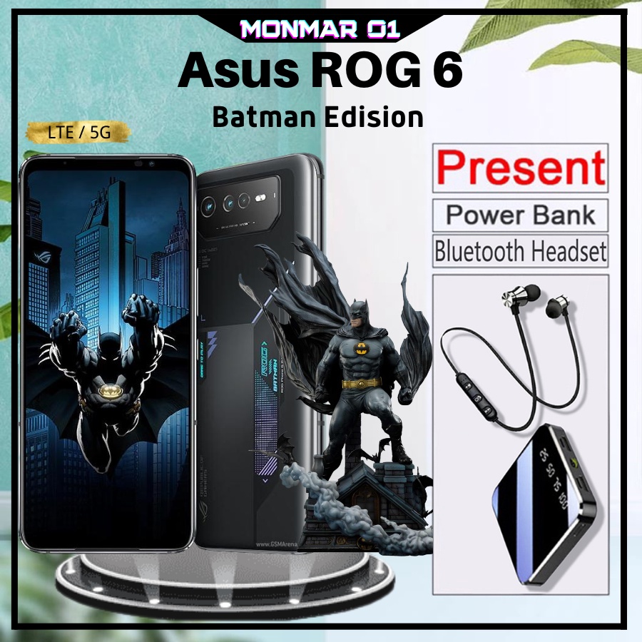 Asus Rog Phone 6 Batman Edition MediaTek Dimensity 9000+ 6.78inch 165Hz 6000mAh Original Rog 6 ...