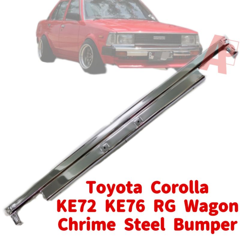 Toyota Corolla KE70 KE72 KE75 GL RG Wagon Front Steel Chrome Bumper New ...