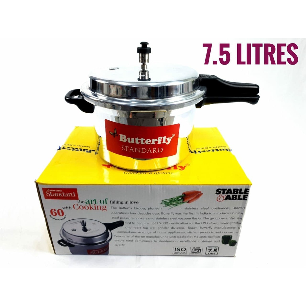 Butterfly Pressure Cooker Standard Stainless Steel Aluminium Interface ...