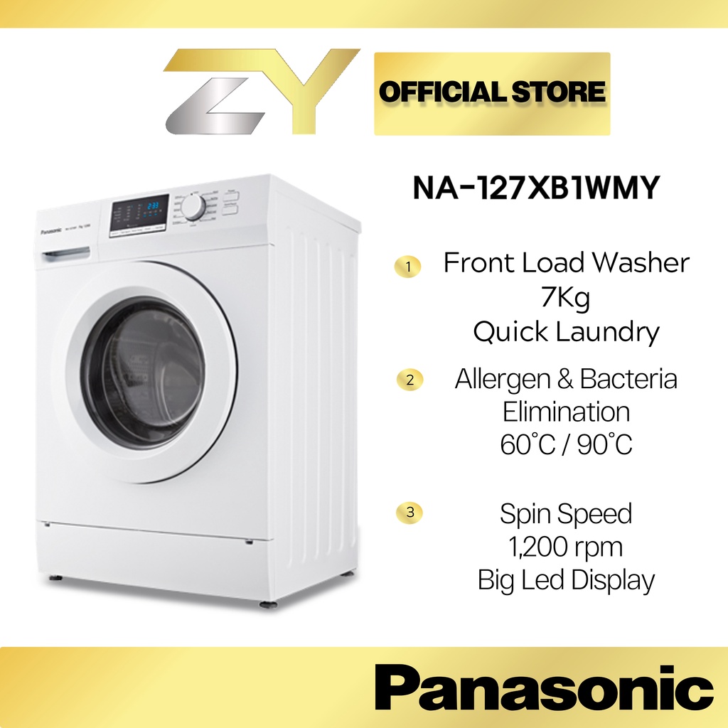 Panasonic 7KG Front Load Washer NA-127XB1WMY | Shopee Malaysia