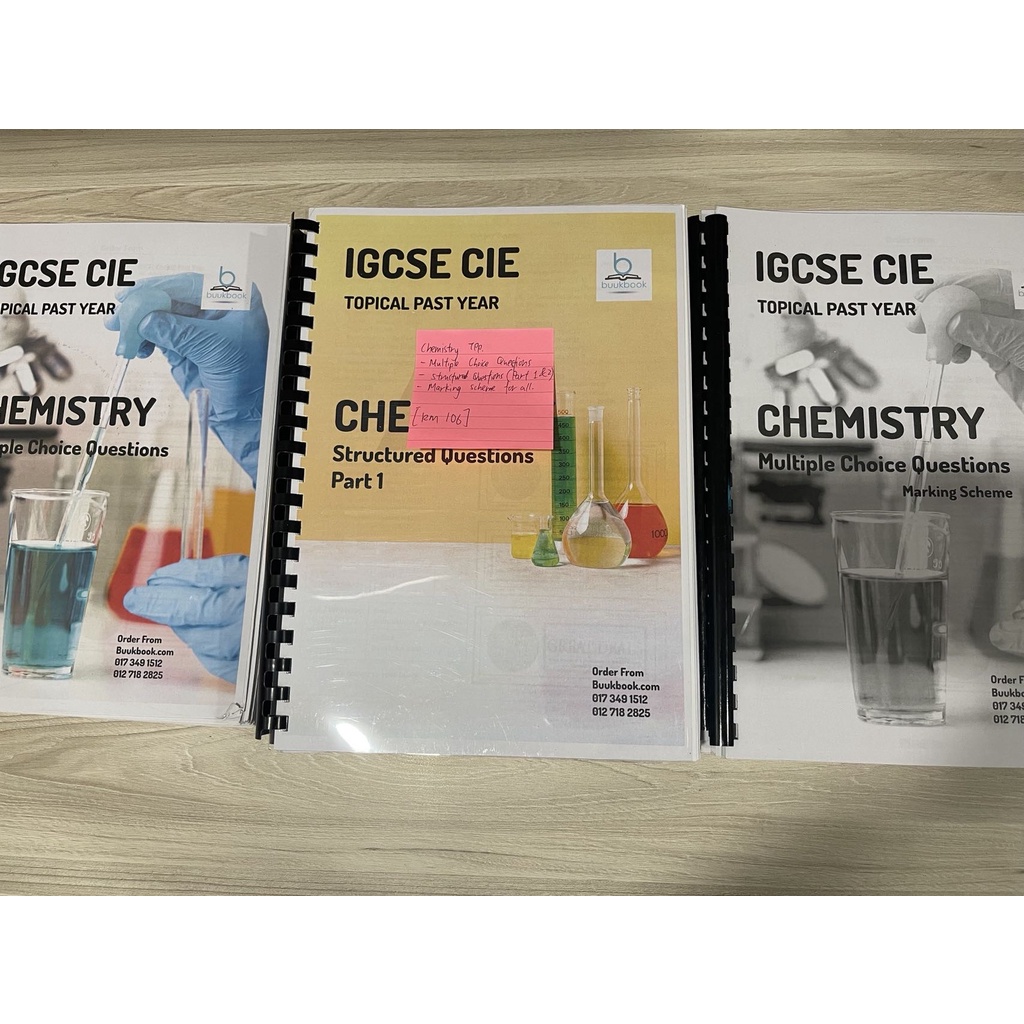 Igcse Chemistry 0620 Topical Past Paper Questions Mcqs And Theory