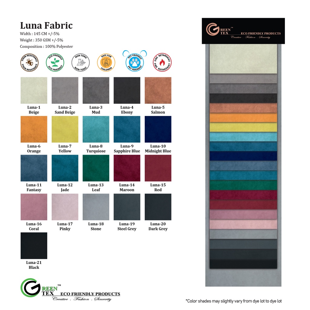 LUNA FABRIC - (NEW) ANTI SNAGGING SOFA FABRIC MATERIAL LUNA FABRIC 100% ...
