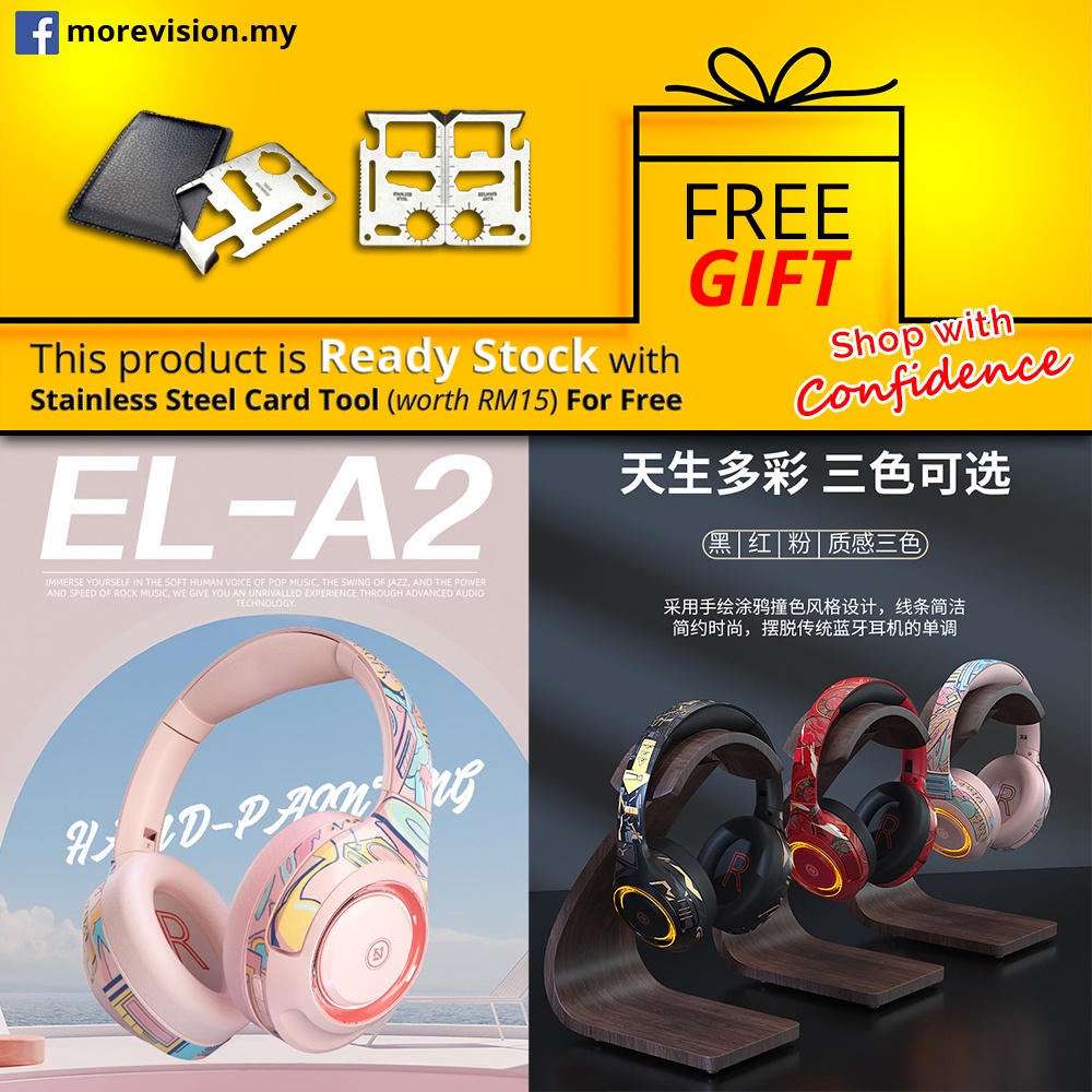 A2 Gaming Headset Wireless Headphone LED Bluetooth 5.0 Foldable Stereo ...