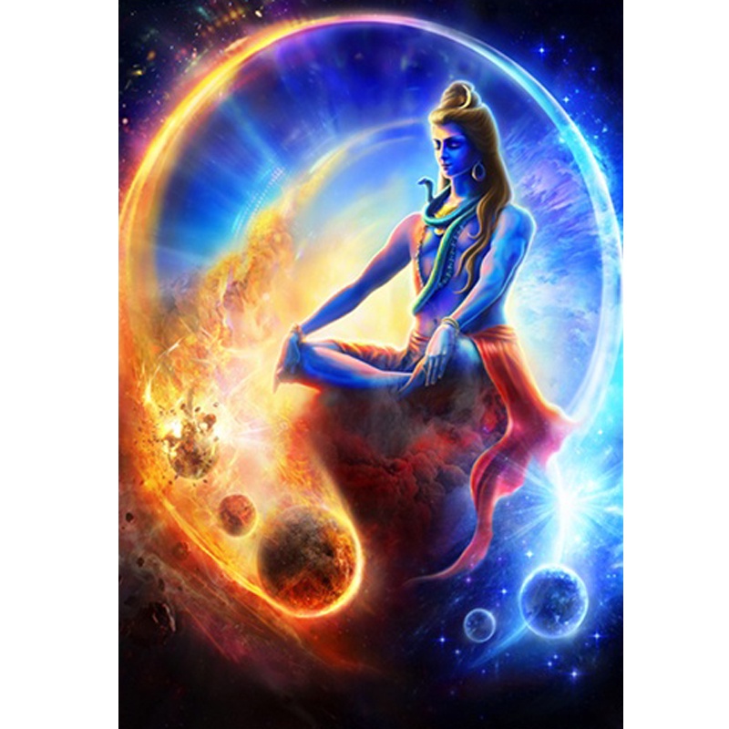 Lord shiva 5D DIY Diamond Painting Full Round Rhinestone Hindu Gods ...