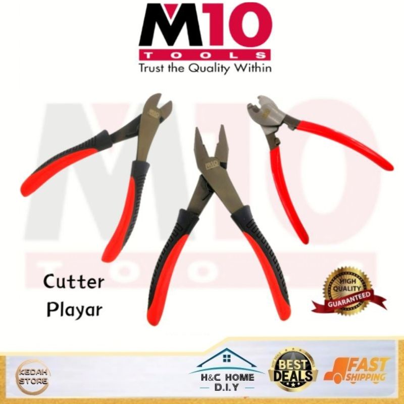 M10 Cutter Plier Cutter Player 6” Daigonal Cutter Player Black Nickel ...