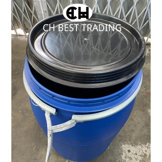 120L/160L Tong Biru/ Open Top Plastic Drum ( READY STOCK ) | Shopee ...