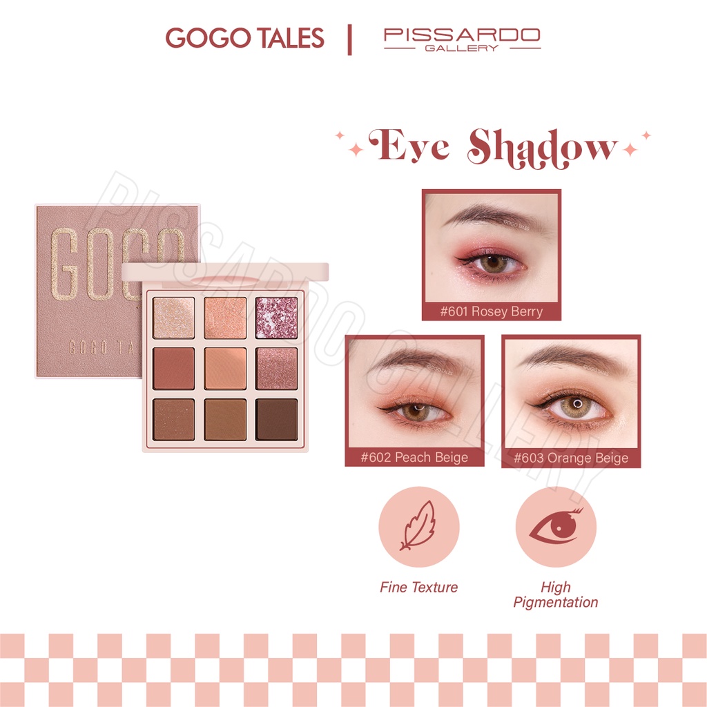 【GOGO TALES Eyeshadow Palette】Admiring Velvet 9 Colors Eyeshadow ...