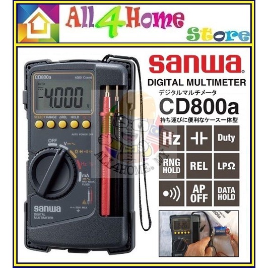 SANWA Digital Multimeter CD800a(Japan) For Electrical Measurement Test ...