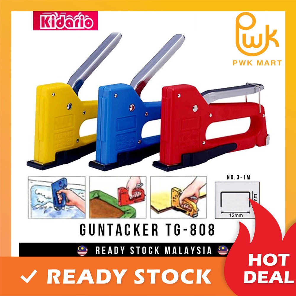 🔥READY STOCK🔥KIDARIO TG -808 GUN TACKER / STAPLER BESAR / STAPLER ...