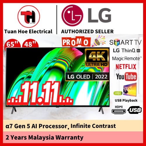 LG OLED65A2 OLED48A2 65 inch 48 inch OLED Smart TV Magic Remote | Shopee Malaysia