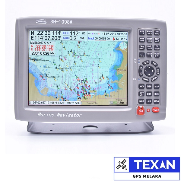 SUNHANG SH-1098A Class B AIS Marine GPS Chartplotter | Shopee Malaysia