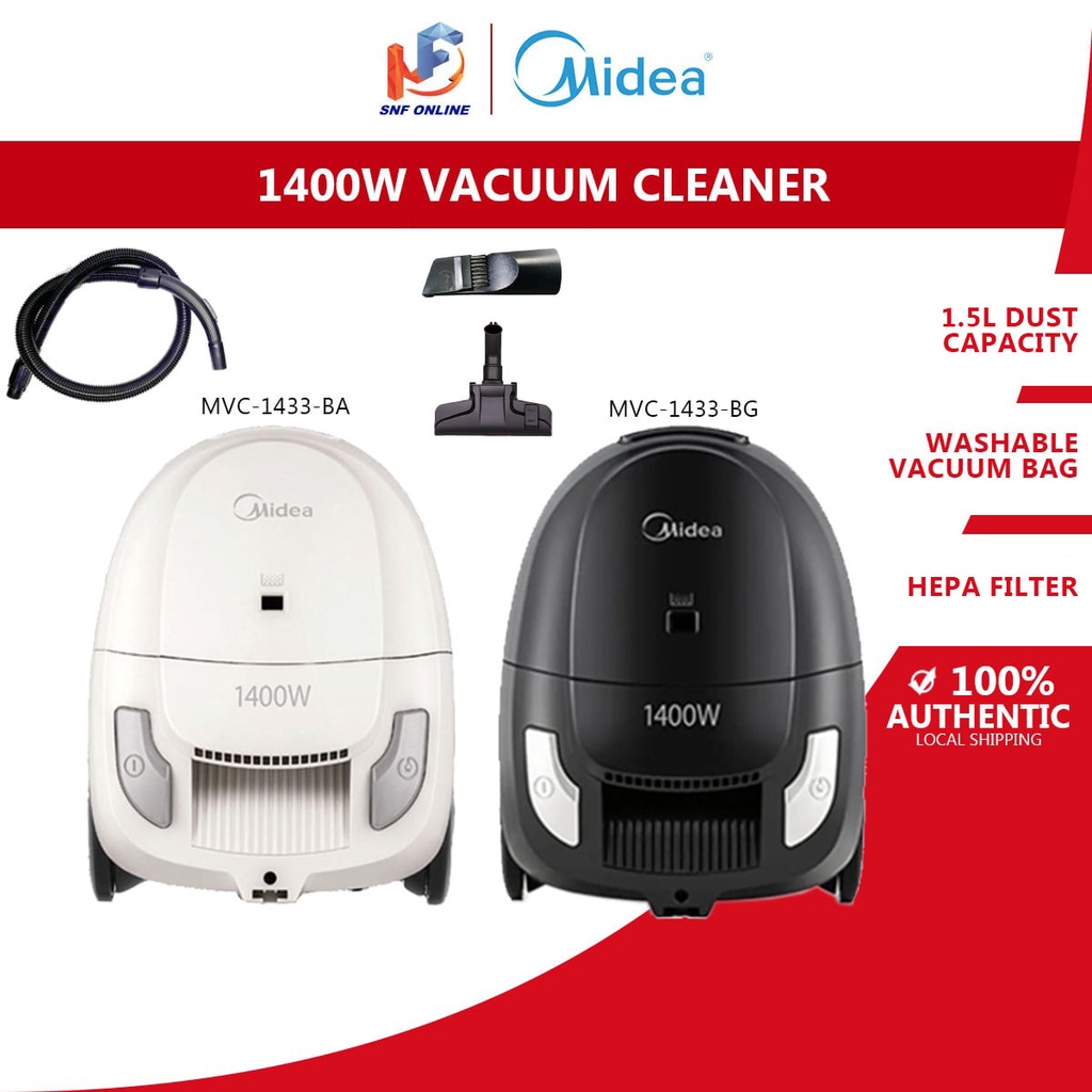 Midea Penyedut Debu Bagged Canister Vacuum Cleaner 1400W MVC-C1433 MVC ...