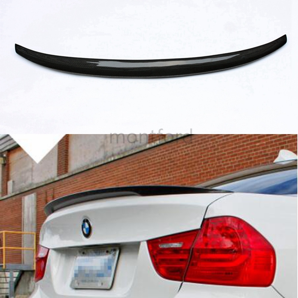 Car Styling P Style Carbon Fiber Rear Roof Spoiler Trunk Lip Boot Wing ...