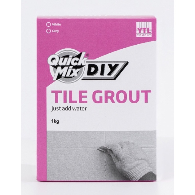 QuickMix DIY Tile Grout (white / Grey) - 1 kg | Shopee Malaysia