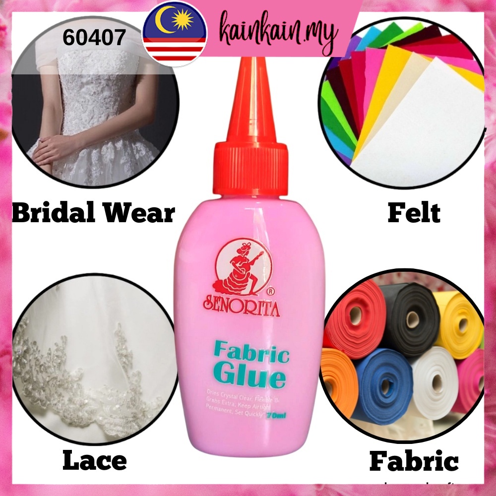 🌸 Senorita Fabric Glue / Gam Kain Fabrik 70ml | Shopee Malaysia