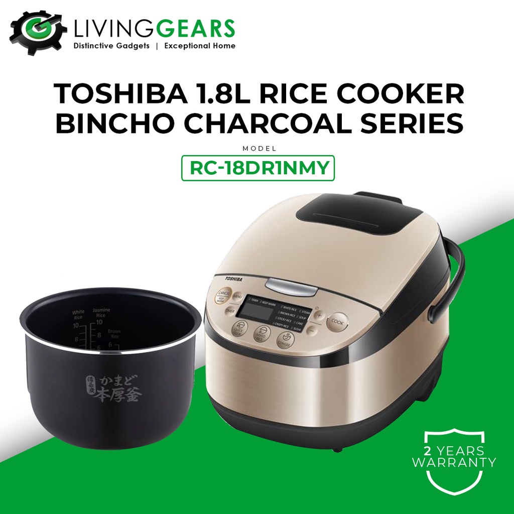 Toshiba (1.0L / 1.8L) DIGITAL LED RICE COOKER RC-18DR1NMY | RC-18DH1NMY ...