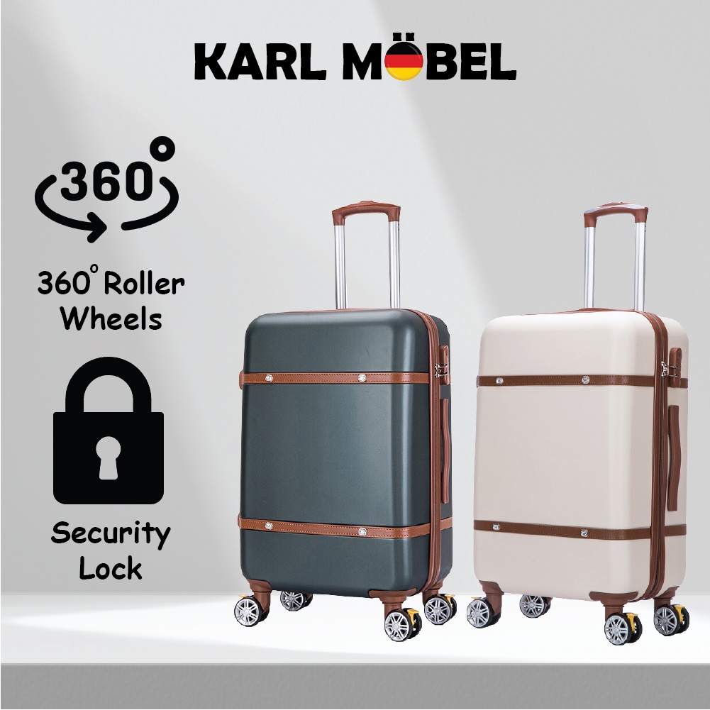 Luggage bag Bagasi travel beg travel 20 24 26 28 inch ABS Scratch proof ...