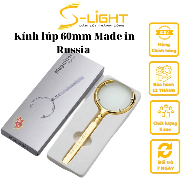 Handheld magnifying glass 8X magnification (Made in Russia) | Shopee ...