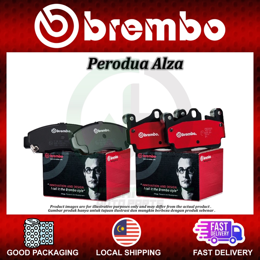 Perodua Alza Old , Alza Advance Front Disc Brake Pad Brembo Metalic ...